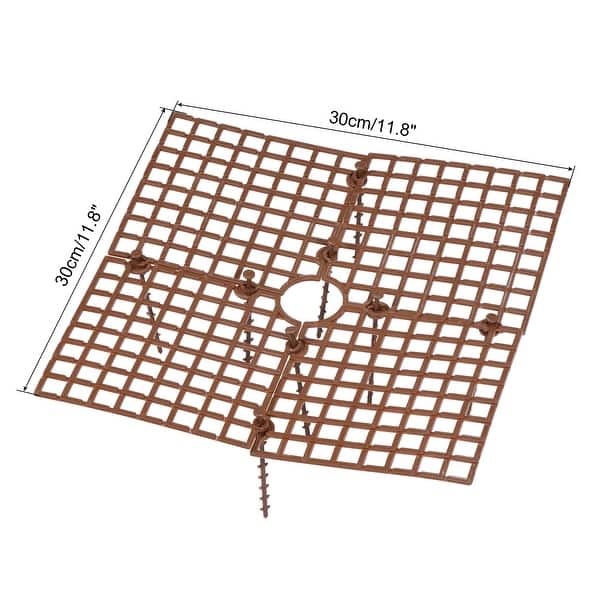 11.8"x11.8" Plant Pot Grid, 4Pcs Square Flowerpot Soil Protector Cover ...