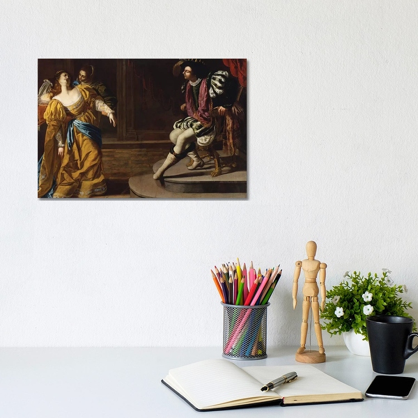 Icanvas Esther Before Ahasuerus C1630 By Artemisia Gentileschi