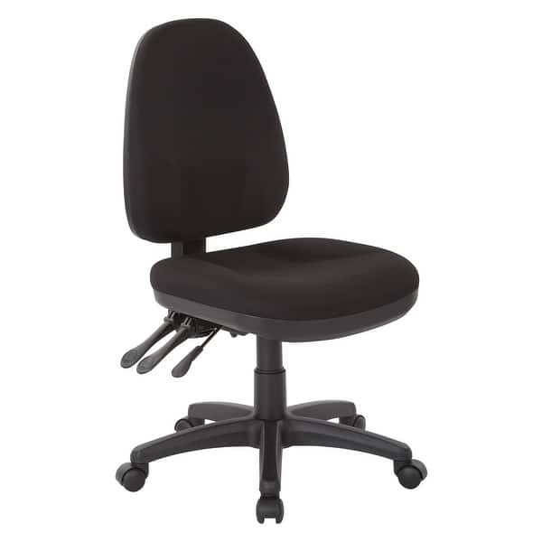 Dual-function Upholstered Cushioned Ergonomic Task Chair - On Sale ...