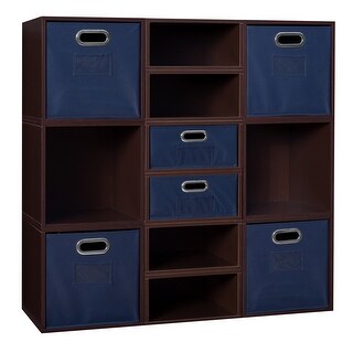 Noble Connect Storage Set- 6 Full Cubes/6 Half Cubes with Foldable ...
