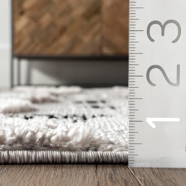 Brooklyn Rug Co Carli Modern Pebble Tasseled Area Rug - Bed Bath ...