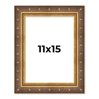 11x15 Frame Gold Real Wood Picture Frame - Bed Bath & Beyond - 38026902