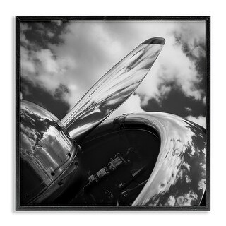 Stupell Propeller with Cloud Reflection Framed Giclee Art Design By ...