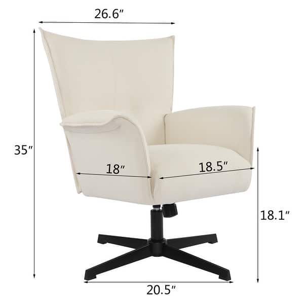 Upholstered High Back Home Office Chair Swivel Computer Desk Chair ...
