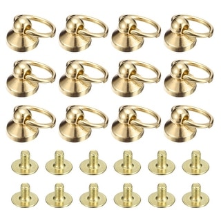 Ball Head Stud Rivets Screw Back with O Ring, Button Nipple Rivet for ...