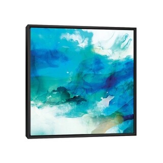 iCanvas "Ephemeral Blue I" by Sisa Jasper Framed Canvas Print - Bed ...