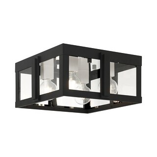 Livex Lighting Lexington 4 Light 16" Wide Outdoor Flush Mount Square ...