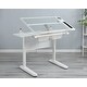 Hand Crank Drafting Table, Drawing Desk Artist Table with Stool ...