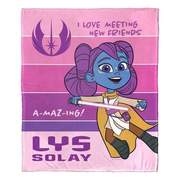 Star Wars Young Jedi Lys Solay Silk Touch Throw Blanket - Bed Bath ...