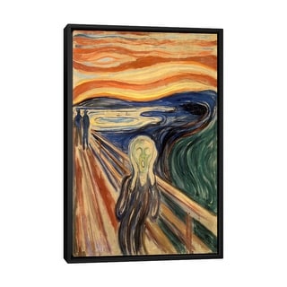 iCanvas "The Scream, 1910" by Edvard Munch Framed Canvas Print - Bed ...