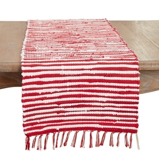 Festive Candy Cane Chindi Table Runner - 16"x72" - Bed Bath & Beyond ...