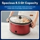 Elite Cuisine MST510 8.5Qt. Stainless Steel Slow Cooker with Adjustable ...