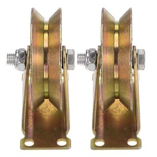 2pcs V Groove Caster 3.74" V-Shaped Sliding Gate Wheel Inverted Track ...