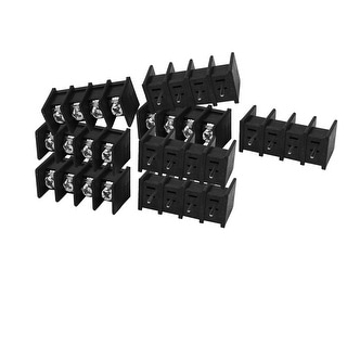 8 Pcs 4 Position Wire Connector Screw Barrier Terminal Blocks AC 300V ...