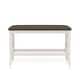 Hanto Farmhouse Off-White Wood Counter Bench by Furniture of America ...
