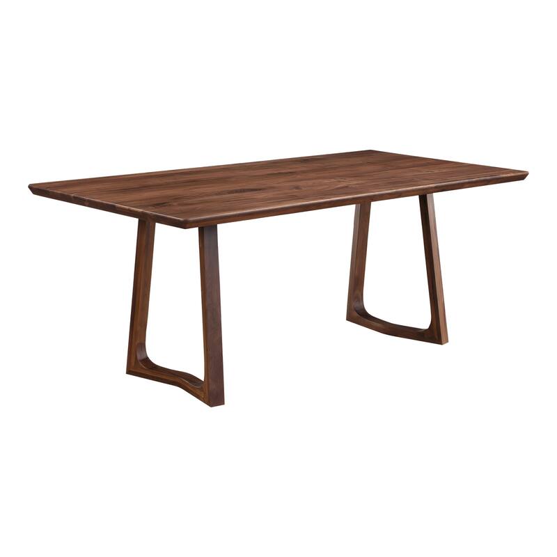 Aurelle Home Seleana Modern Curved Leg Dining Table - Overstock - 33248334