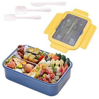3-Compartment Bento Lunch Box with Flatware - Bed Bath & Beyond - 39997148