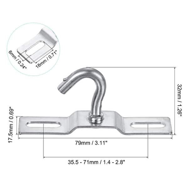 Pad Eye Plate Ceiling Hooks Wall Mount Hanger for Hanging Light 3 Pack ...