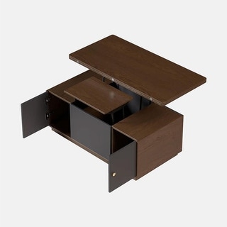 Multi-functional Rectangle Lift-top Coffee Table Extendable with ...
