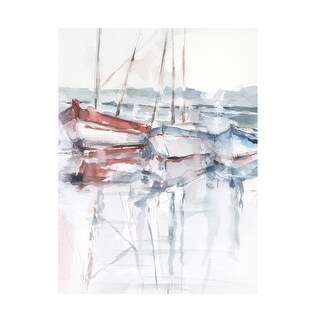 Ethan Harper 'Watercolor Harbor Study II' Canvas Art - Bed Bath ...