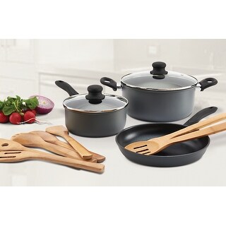 Philippe Richard 12PC Aluminum Cookware Set - Matte Gray - Bed Bath ...