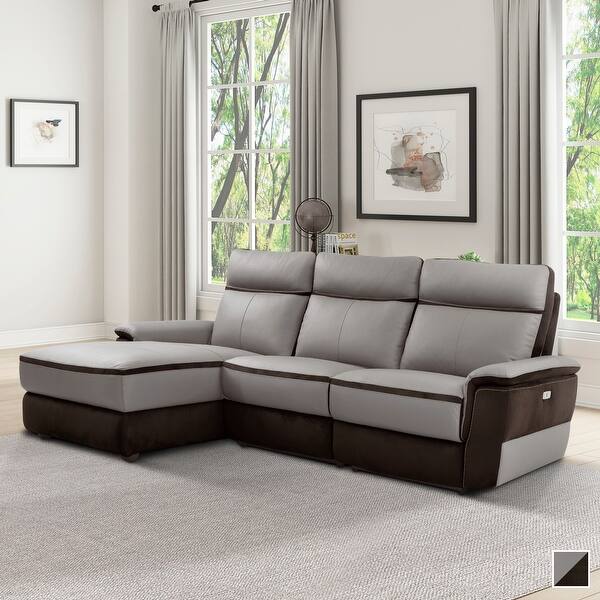 Fremont & Park Barberton Power Modular Reclining Sectional Sofa with ...