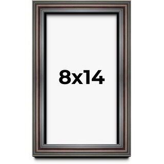 8x14 Shadow Box Frame Brown Cherry | 2.625 Inches Deep Pine Wood - Bed ...