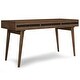 WYNDENHALL Wright ACACIA WOOD Contemporary 60 inch Wide Desk in Rustic ...