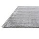 One of a Kind Hand-Woven Modern 5' x 8' Solid Wool Grey Rug - 5' x 6 ...
