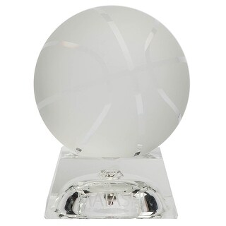 Matashi Crystal Paperweight with Etched Basketball Ornament with ...
