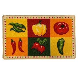 Spicy Hot Chili Pepper Kitchen Rug Mat, Multi, 18x30 Inches - Bed Bath ...