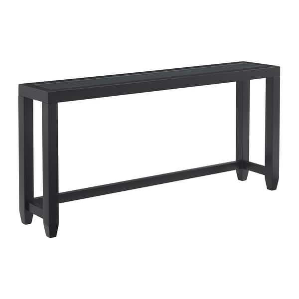 Cordero Wood and Glass Top 66-Inch Wide Sofa Console Table - Bed Bath ...