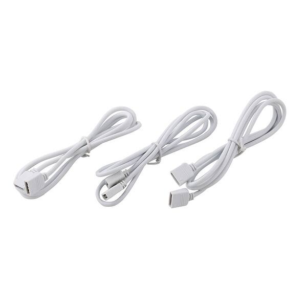 RGB LED Strip Light Plastic Female to Female 4P Connector Cable 3Ft ...
