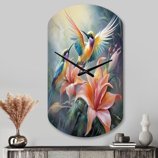 Tropical Flowers with Beautiful Bird - Birds Of Paradise Large Wall ...