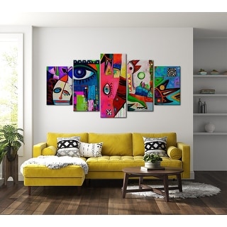 Abstract Canvas Wall Art - Everyday Life - 5 Pieces - Bed Bath & Beyond ...