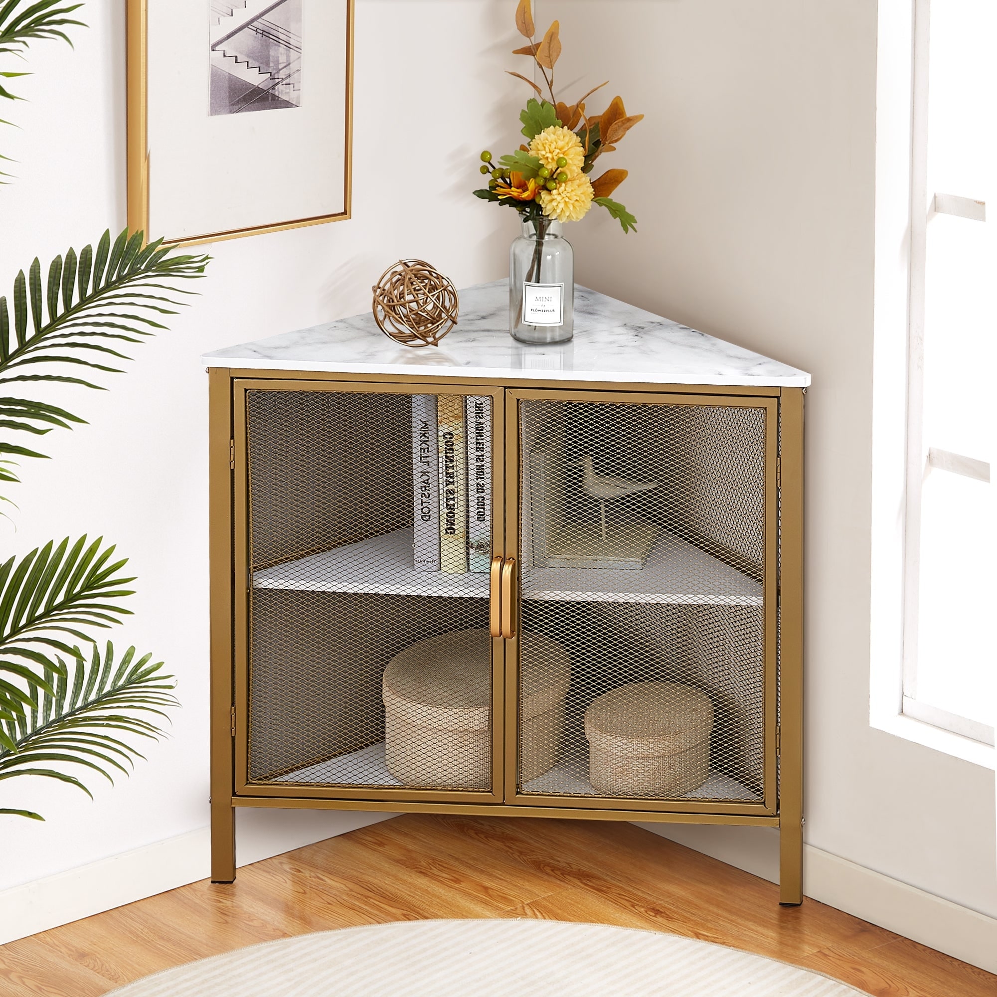 Corner high table store