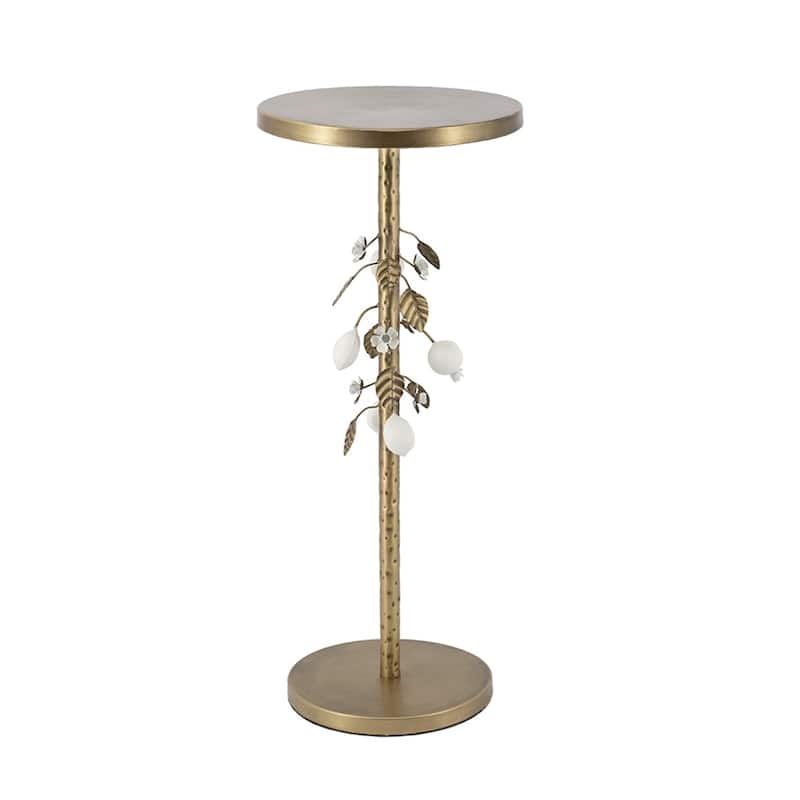 Gold White Tea Table Sofa Table Side Table for Living Room, Simple End ...