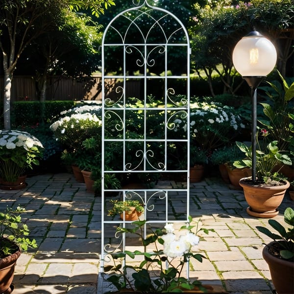 4 Pack Metal Garden Trellis Rustproof Trellis for Climbing Plants - Bed ...