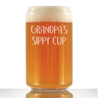 Grandpa's Sippy Cup - Beer Can Pint Glass - Funny Grandpa gifts - 16 ...