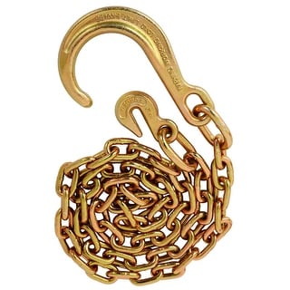 Tow Chain with J Hook and Grab Hook Safe Working Load - Bed Bath ...