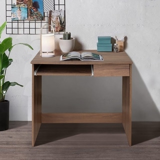 31-Inch Full Wooden computer desk with 1 keyboard tray and 1 drawer ...