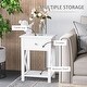 HomCom Wood X-side End Table - 15.5"L X 12"W X 22"H - Bed Bath & Beyond ...