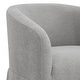 Luke Faux Slipcovered Swivel Accent Chairs for Living Room - Bed Bath ...