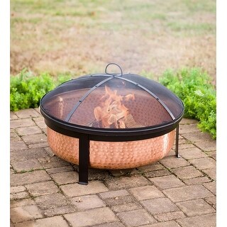 22-inch Height Wood Burning Copper Fire Pit - Bed Bath & Beyond - 39195371