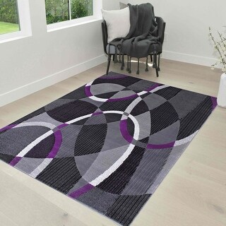HR Purple, Grey, Silver, Black, Abstract Contemporary Modern Design ...