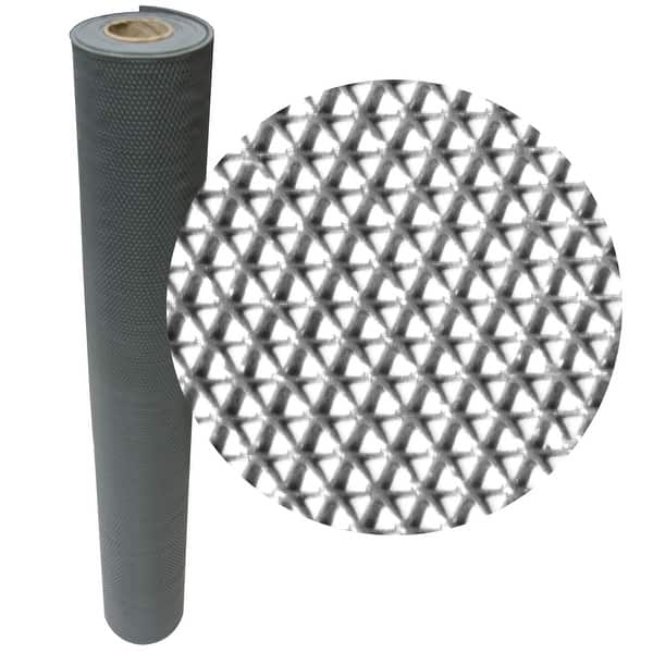 Rubber-Cal "S-Grip" PVC Runner - 3/16 in x 4 ft x 25 ft - Gray - Big ...