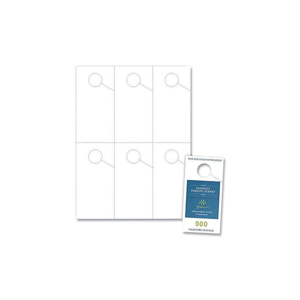 Blanks/USA® HANGER,PARK,2.75X5.5,300 PPH06057SWH - 1 Each - Bed Bath ...