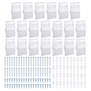 20 Pairs French Cleat Picture Hanger 2" Z Clip Interlocking Wall Mount ...