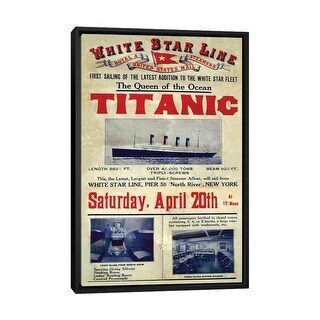 iCanvas "1912 UK Titanic Poster" by The Advertising Archives Framed ...