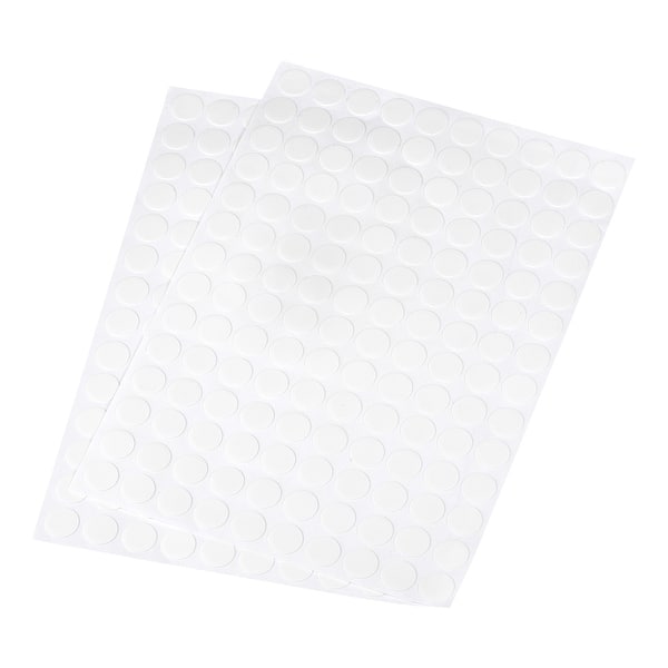 12mm Dia PVC Self Adhesive Screw Hole Cover Stickers 6 Sheet/840pcs ...